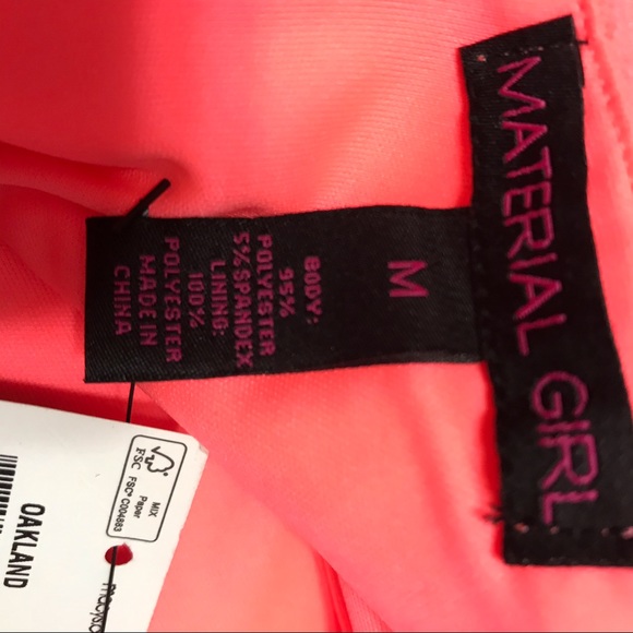 Material Girl | Dresses | Nwt Material Girl Neon Punch Dress Size ...